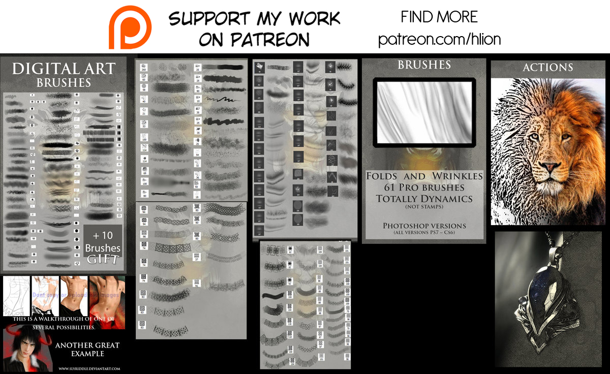 Brushes and Action pack! by epifaniaz on DeviantArt