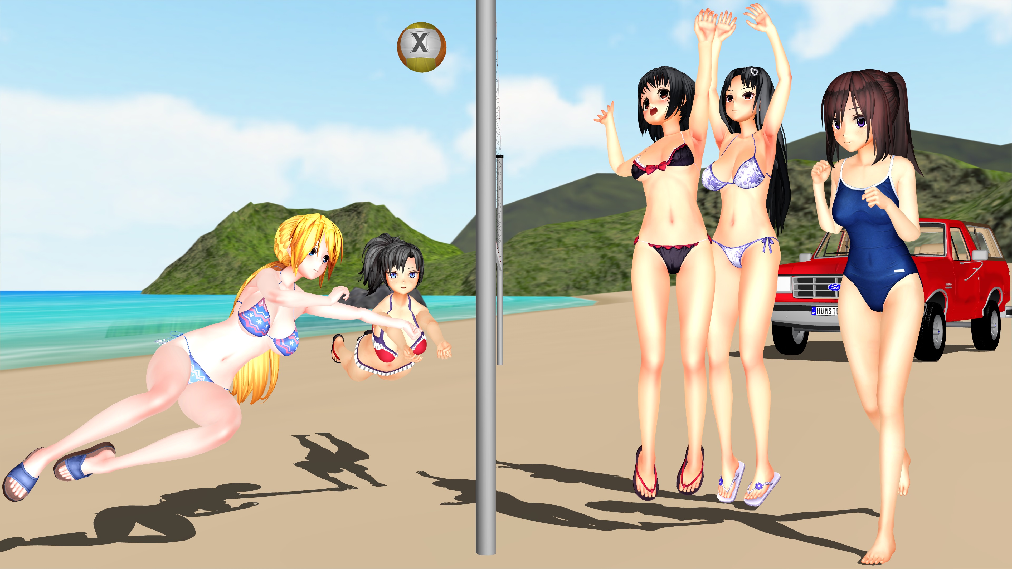 Merle, Saori and Yoshiko in Nude Volleyball (PG) by Robbylee1968 on DeviantArt