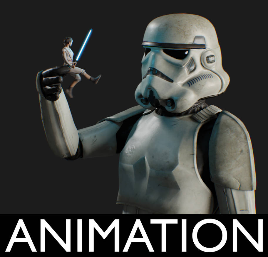 The Littlest Jedi meets a Stormtrooper by docop on DeviantArt