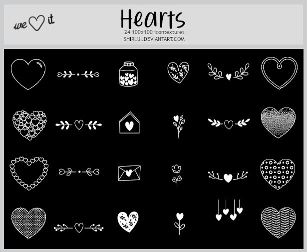 Hearts -100x100icontextures by shiruji on DeviantArt