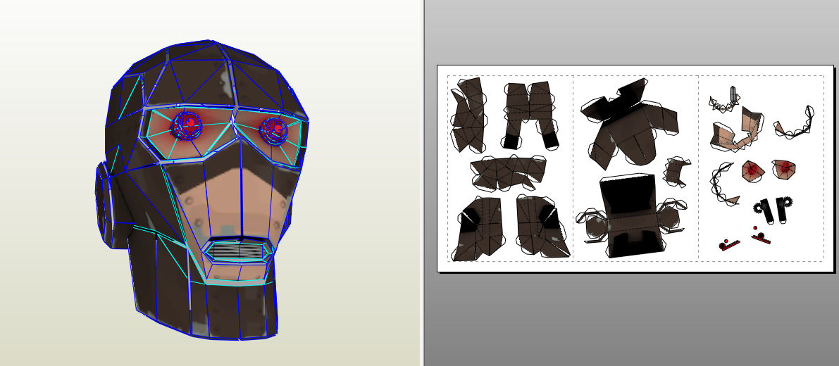 Papercraft : Robot Spy Head model by PaperCraftNicco23 on DeviantArt
