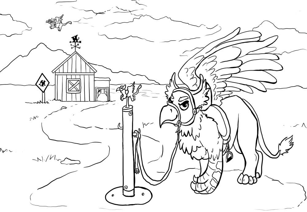 Gryphon Coloring Pages
