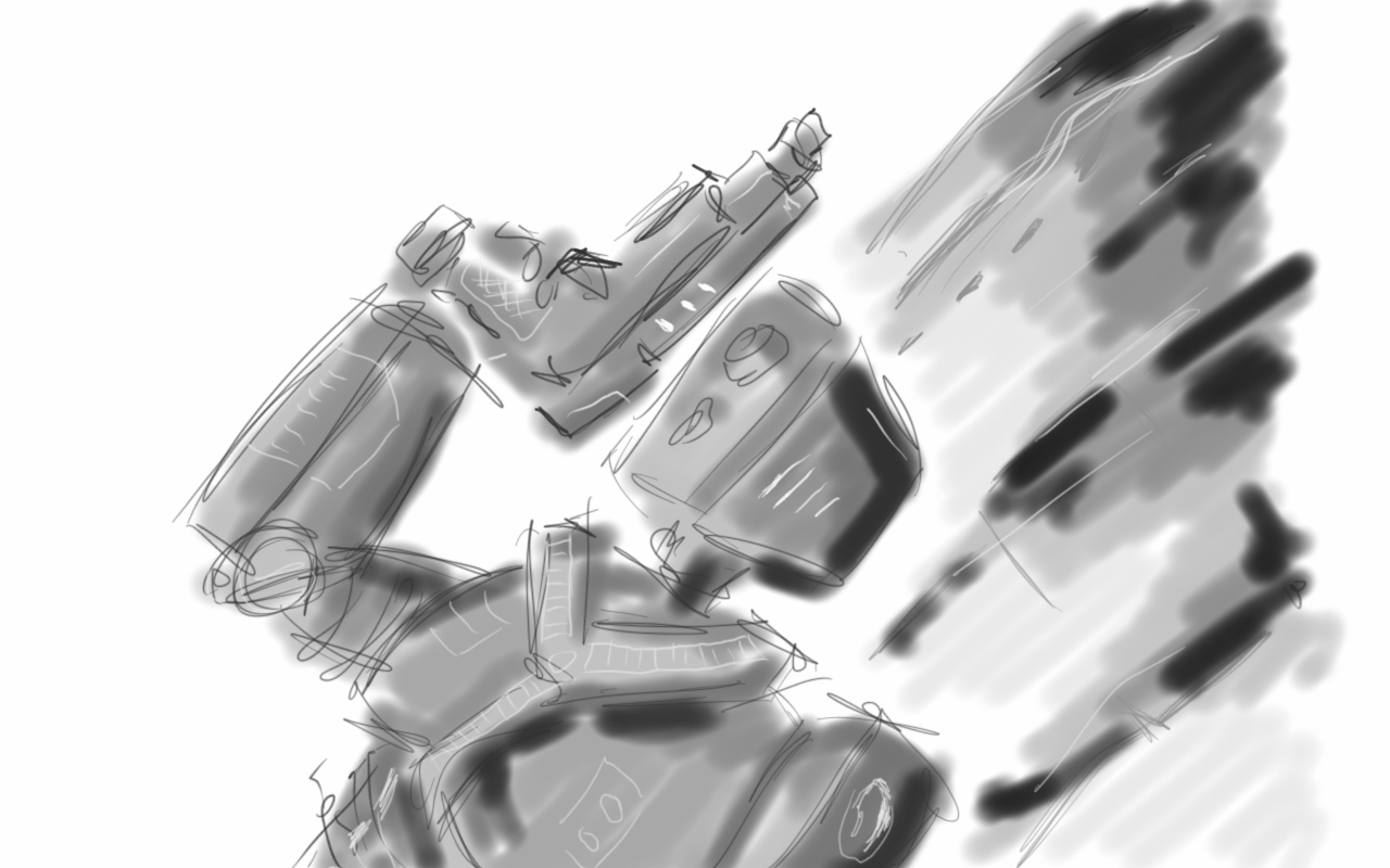 Robot fight by PalfiD on DeviantArt