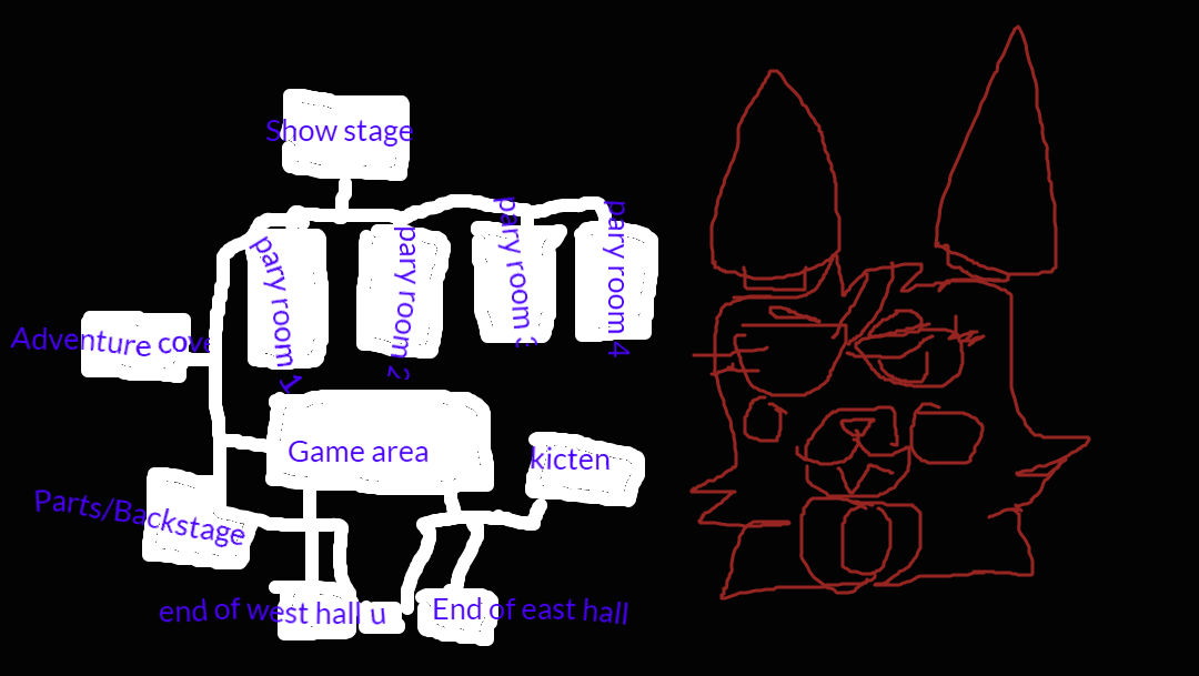 Five nights at Fawns map by Foxy-The-Fox-Pirate on DeviantArt