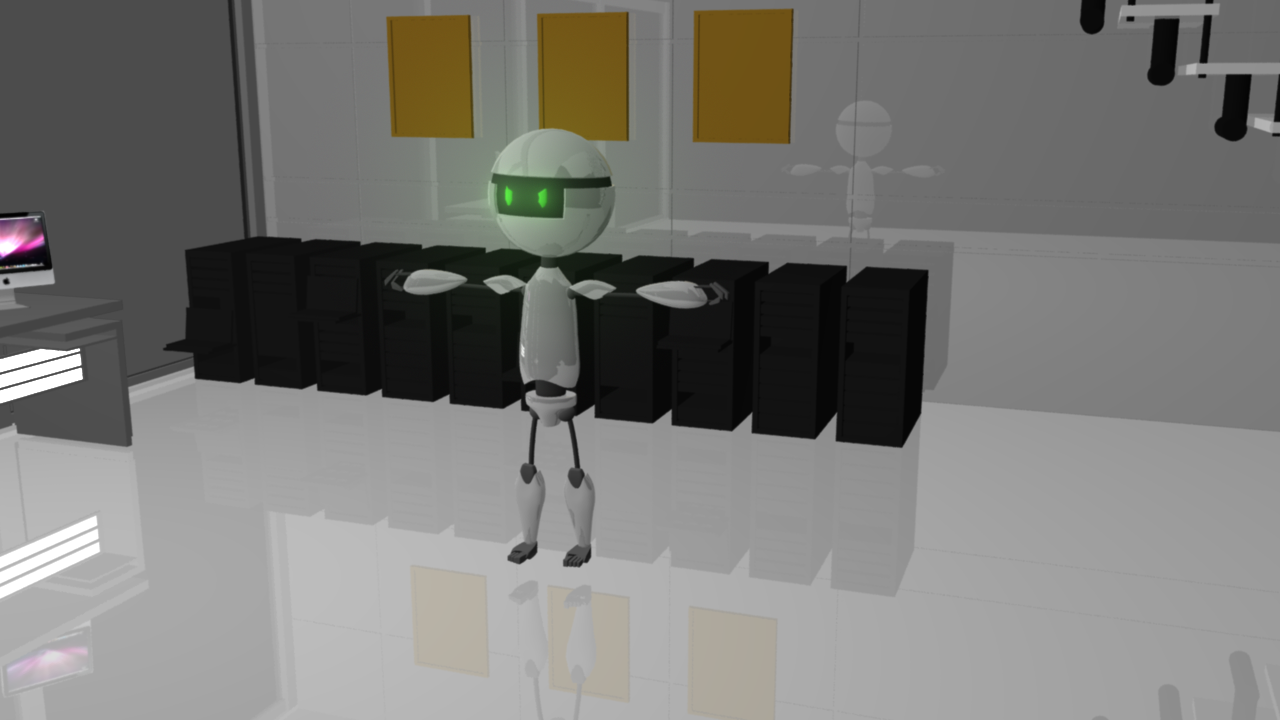 3D Mini Bot :: Robot by EddieEA on DeviantArt