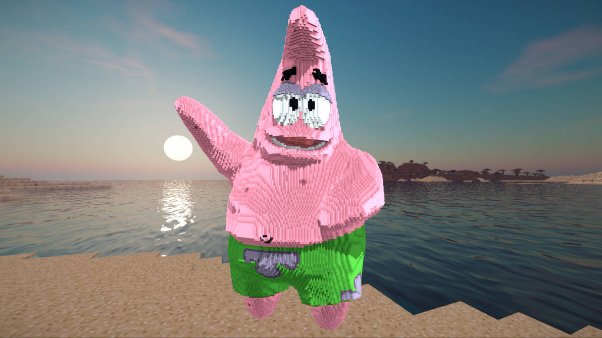 Minecraft Patrick Star Build Schematic by inostupid on DeviantArt