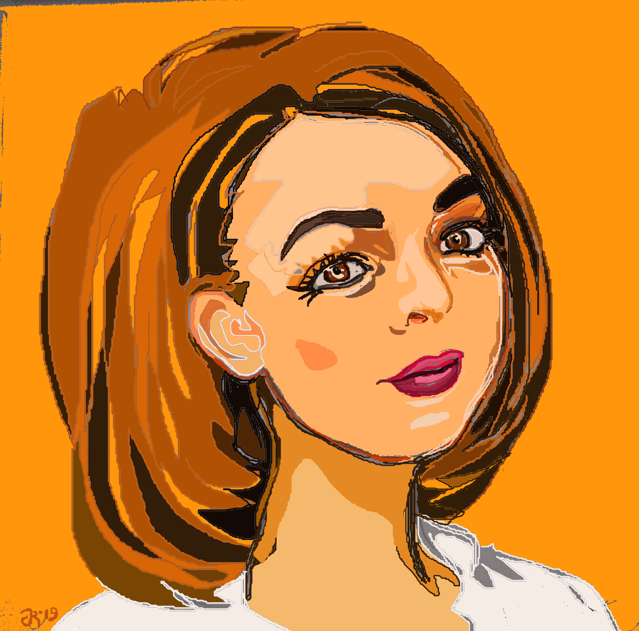 Anna cinnamon coloured portrait by Fredkaluppke on DeviantArt