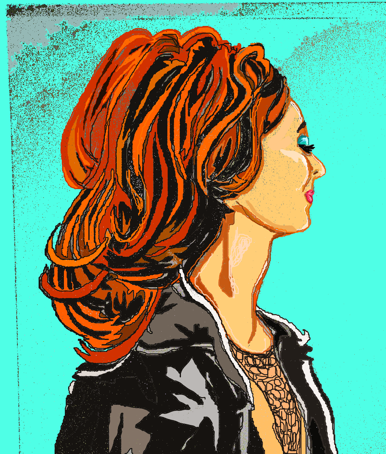 Pencil Portrait of Claudia Uhle coloured by Fredkaluppke on DeviantArt