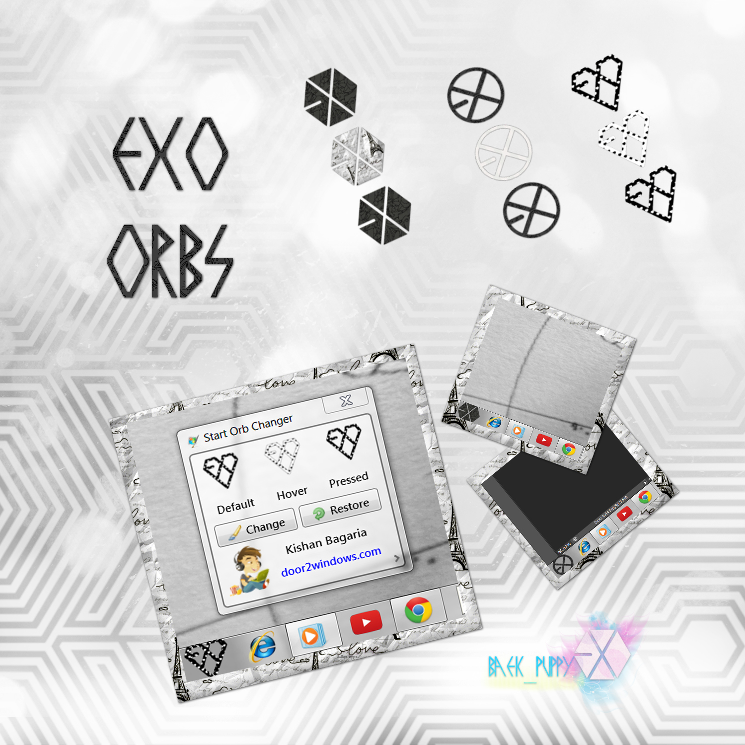 Exo Baek Puppy Orbs Byn by baek-puppy on DeviantArt