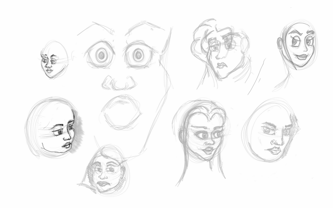 Practice Faces by sceyefeye on DeviantArt