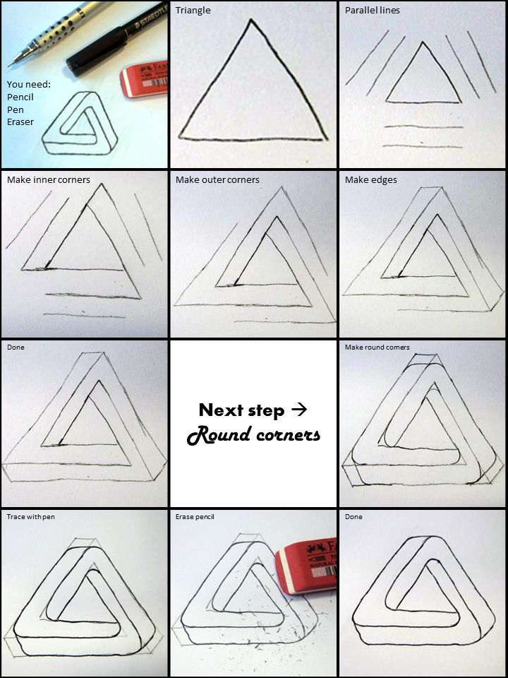 Penrose Triangle Tutorial by Blue-Be-Blue on DeviantArt