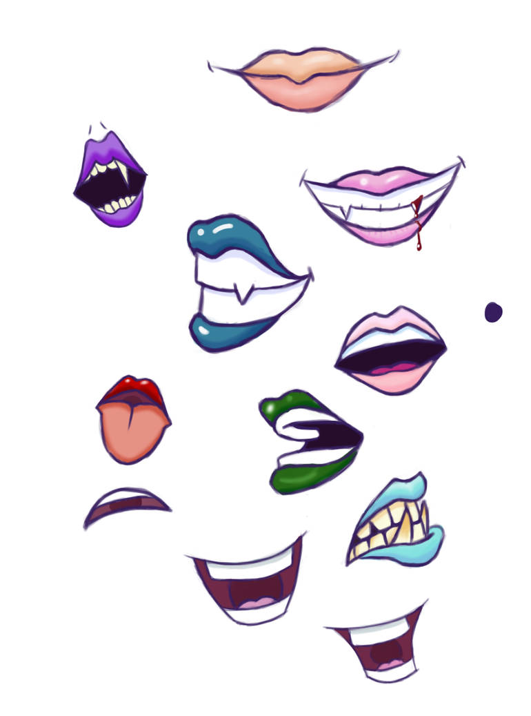 Mouthes Study by glitchedstylus on DeviantArt
