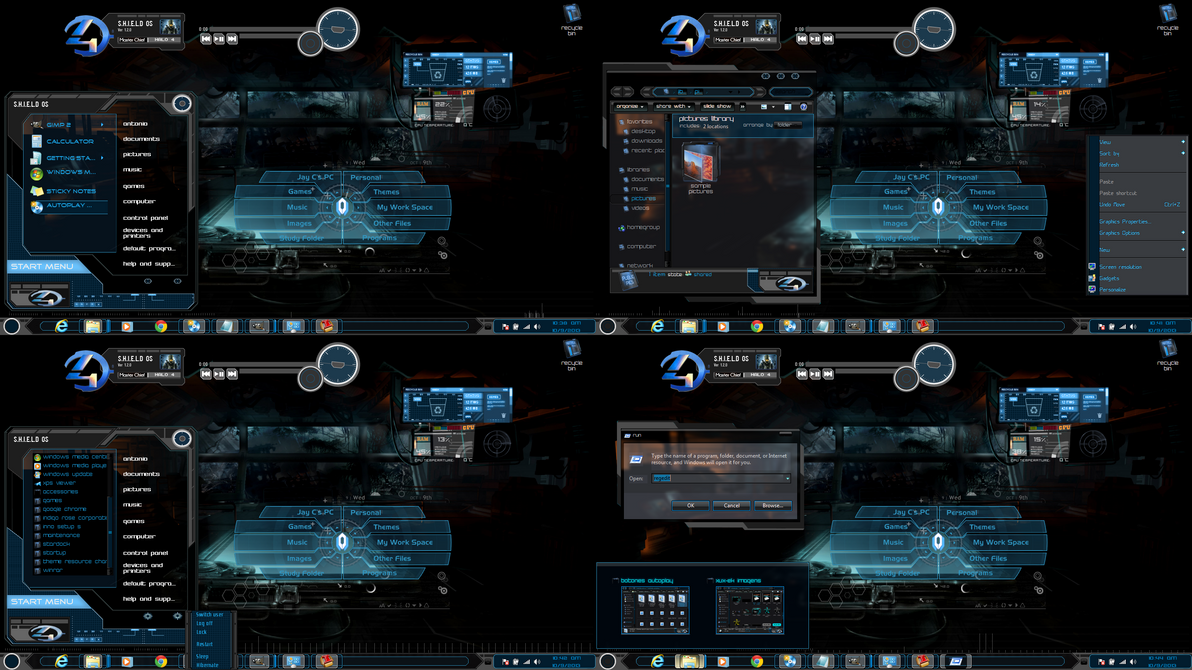 New Windows 7 Themes Black Xux by customizewin7 on DeviantArt