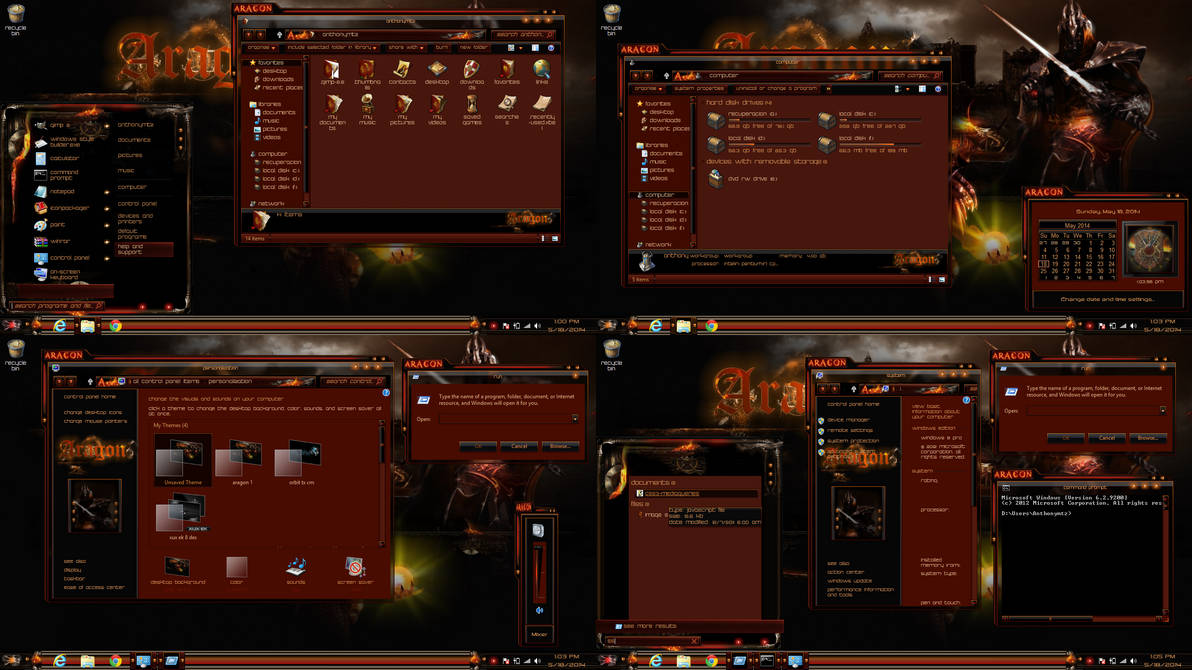 windows 8 theme (New Aragon) by customizewin7 on DeviantArt