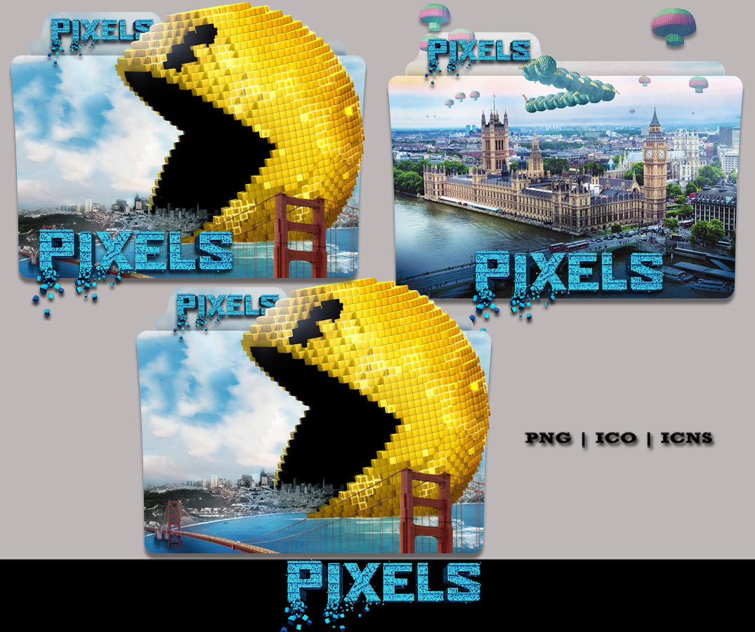 Pixels Folder Icon (2015) by Bl4CKSL4YER on DeviantArt