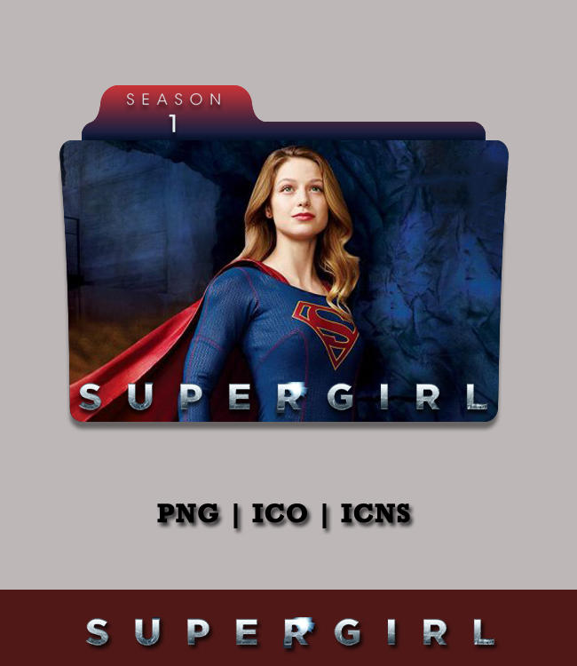 Supergirl TV Series Folder Icon (2015) - Season 1 by Bl4CKSL4YER on ...