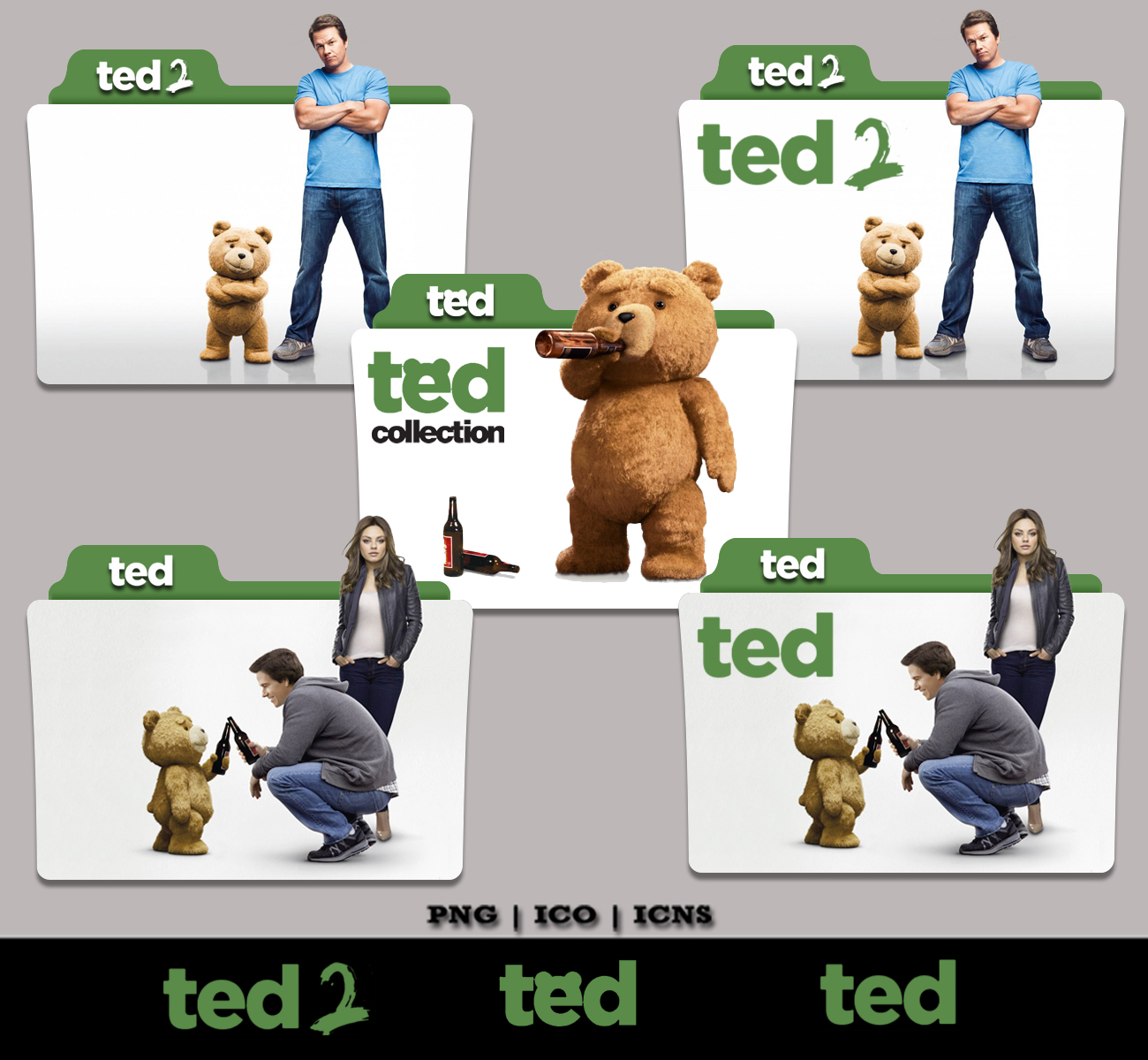 Ted 2012-2015 Folder Icon Collection by Bl4CKSL4YER on DeviantArt