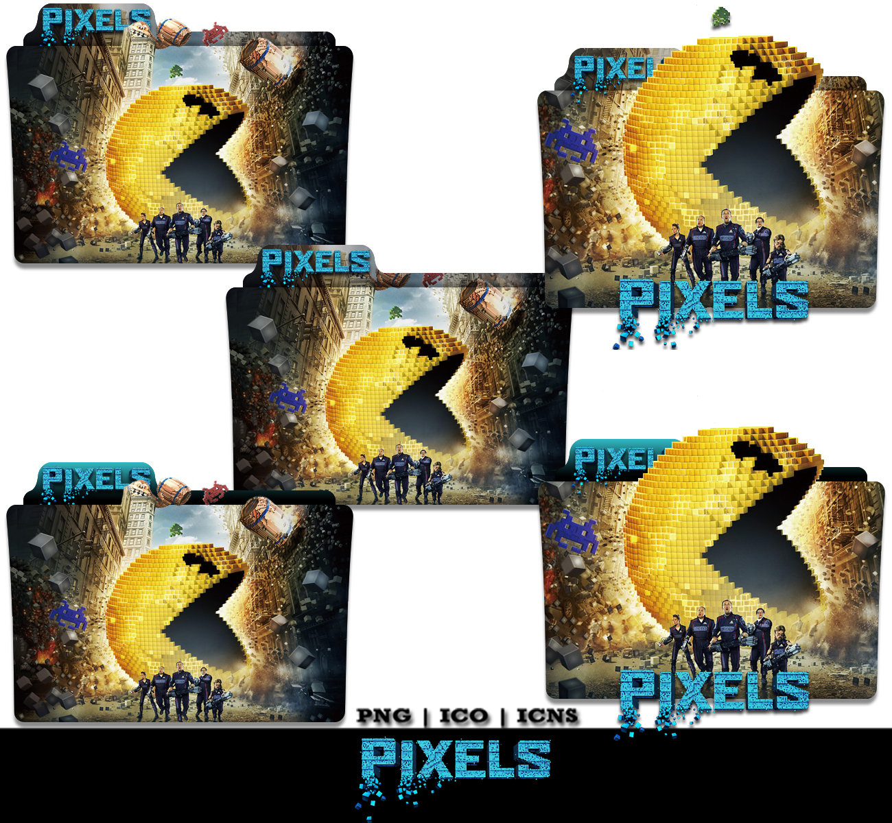 Pixels Folder Folder Icon (2015) v2 by Bl4CKSL4YER on DeviantArt