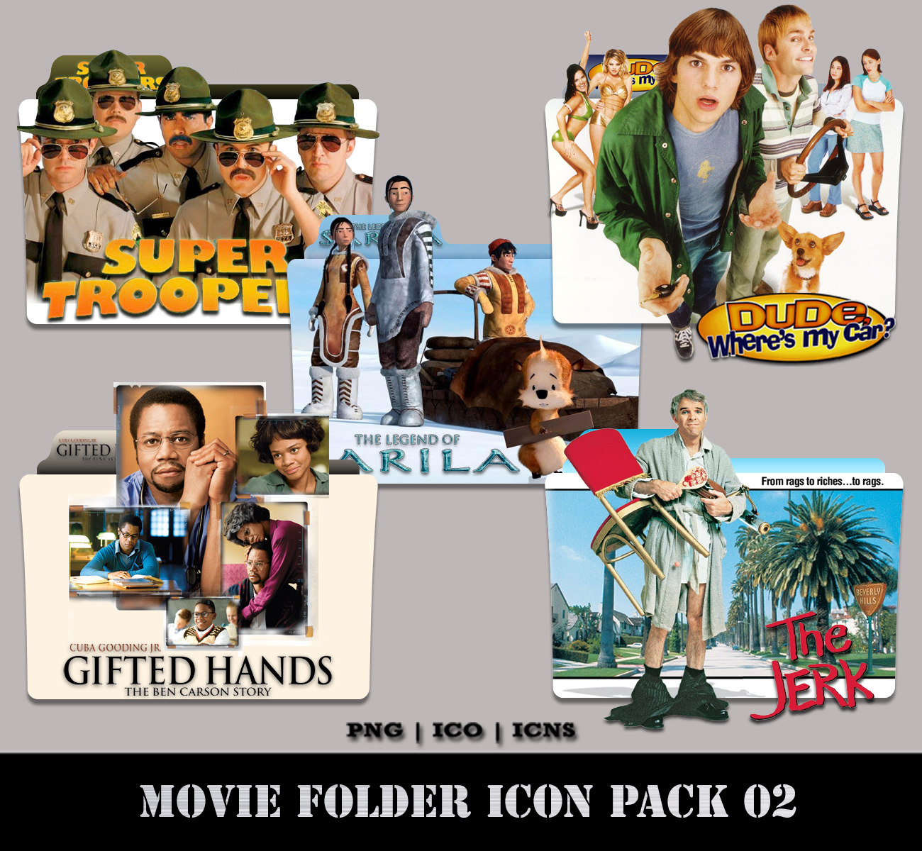 Movie Folder Icon Pack 02 [REQUEST] by Bl4CKSL4YER on DeviantArt