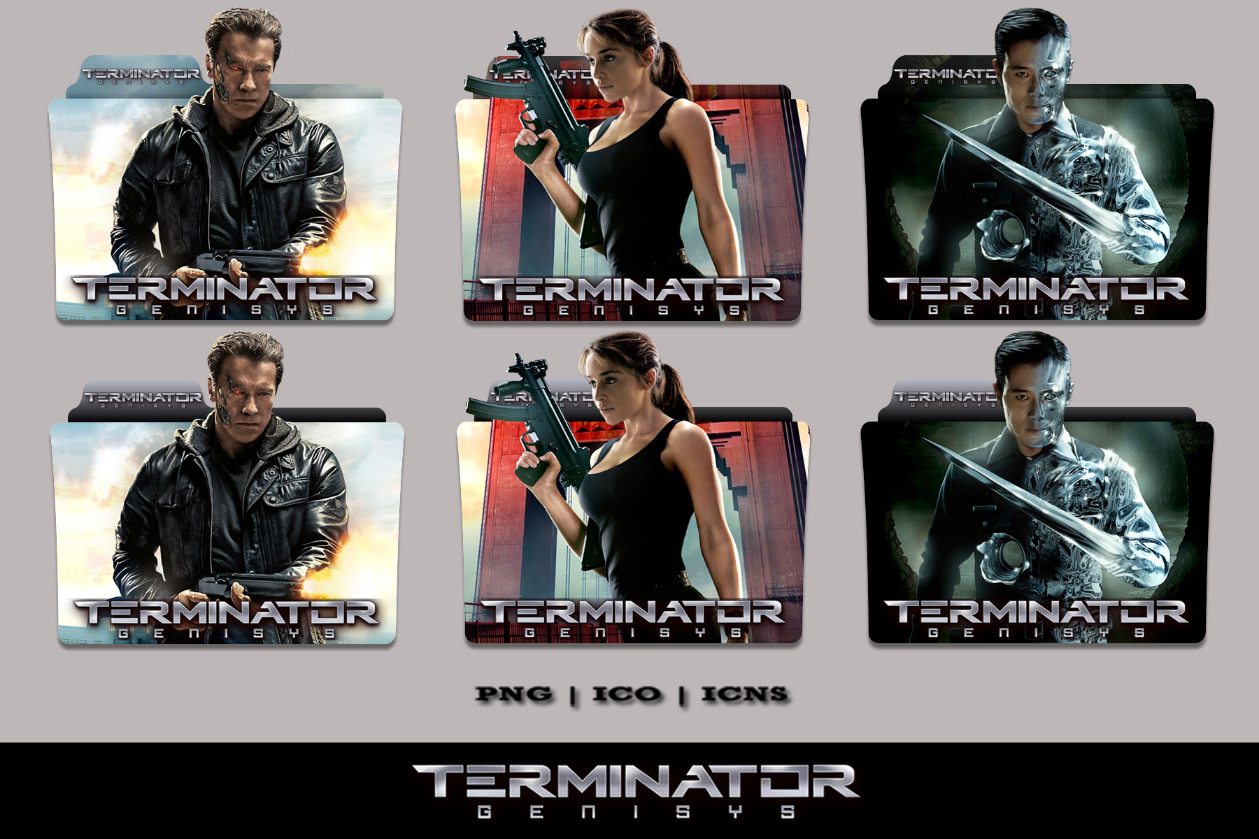 Terminator Genisys Folder Icon Pack (2015) v2 by Bl4CKSL4YER on DeviantArt