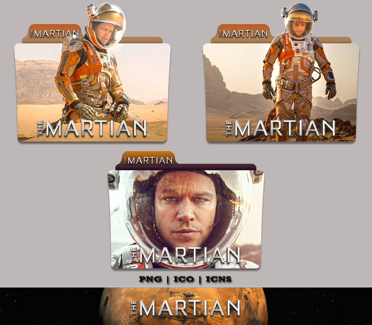 The Martian Folder Icon (2015) by Bl4CKSL4YER on DeviantArt