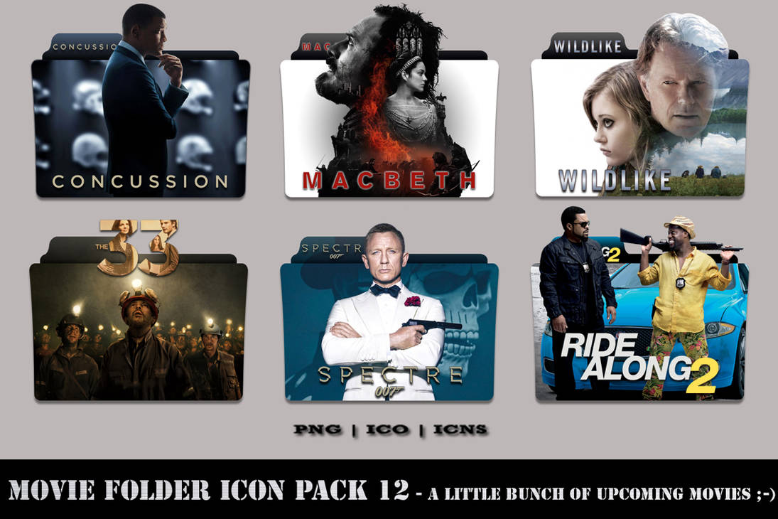 Movie Folder Icon Pack 12 (2015) by Bl4CKSL4YER on DeviantArt