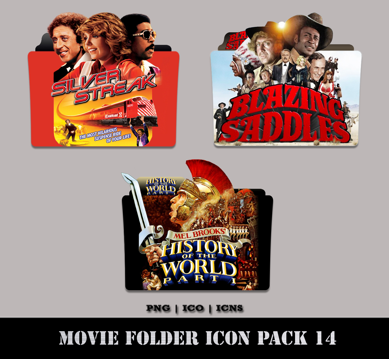 Movie Folder Icon Pack 14 [REQUEST] by Bl4CKSL4YER on DeviantArt