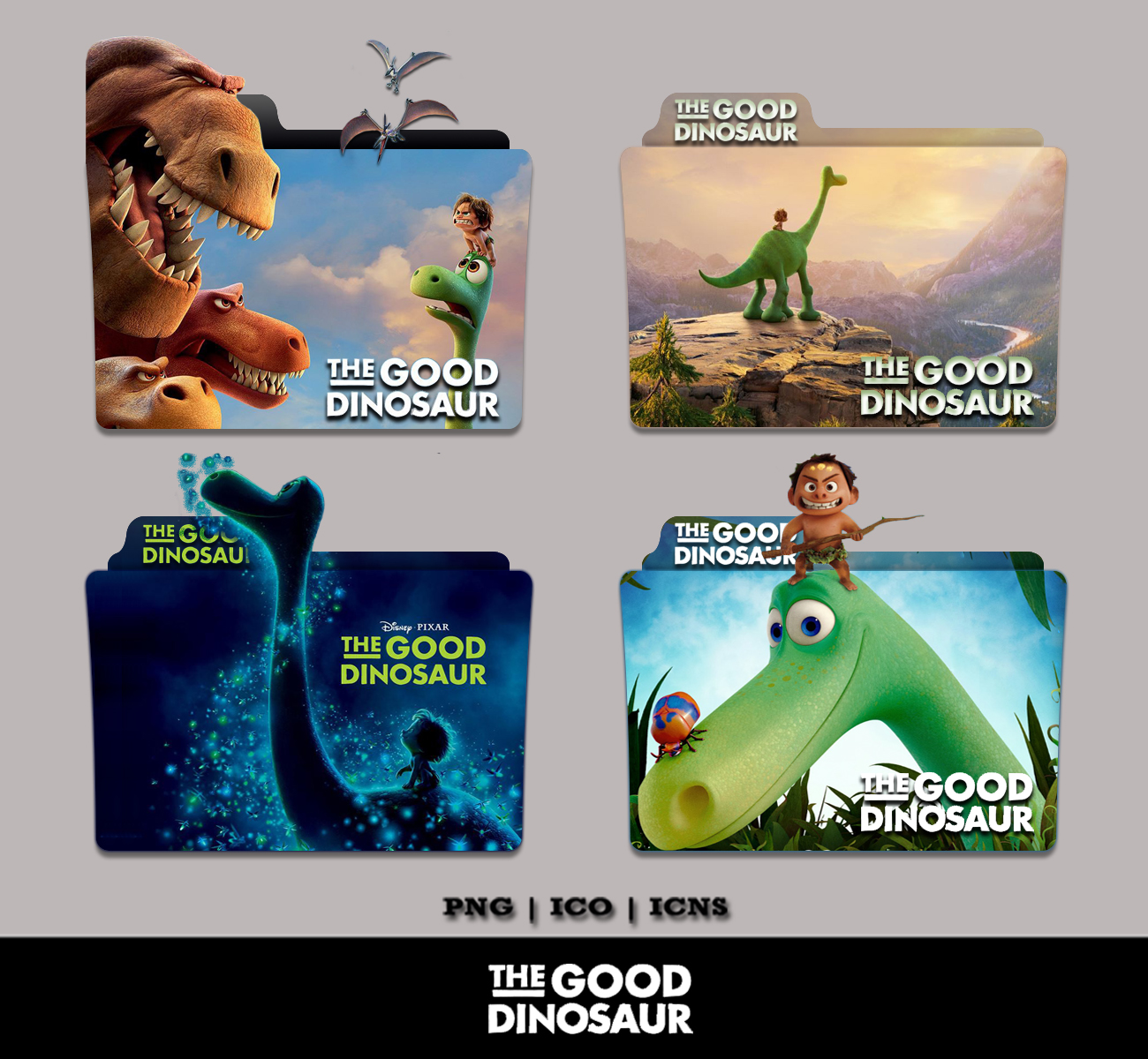 The Good Dinosaur Folder Icon Pack (2015) by Bl4CKSL4YER on DeviantArt