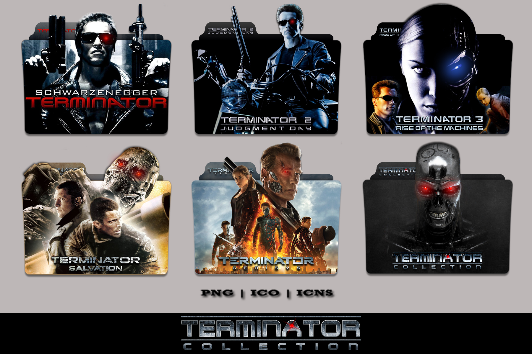 Terminator Complete Collection Folder Icon Pack by Bl4CKSL4YER on ...