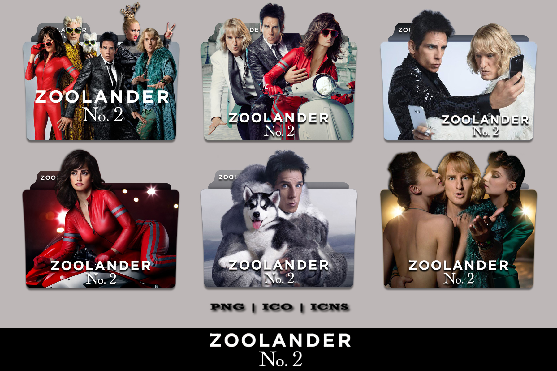 Zoolander 2 (2016) Folder Icon Pack by Bl4CKSL4YER on DeviantArt