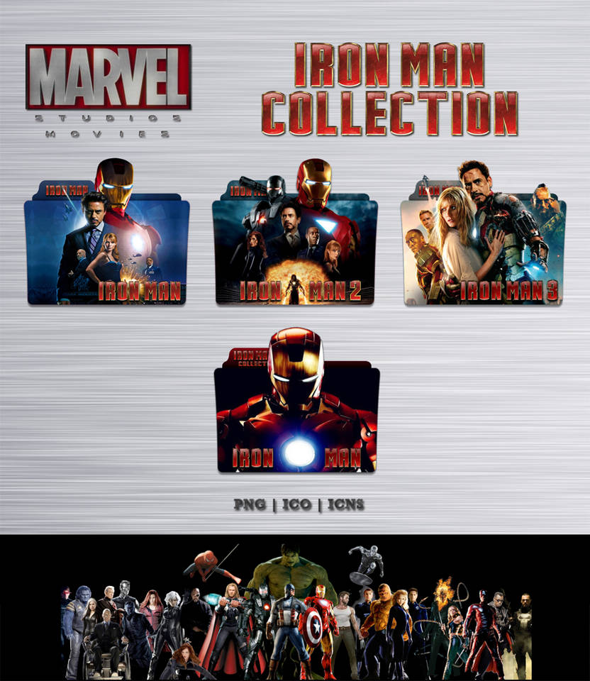 Iron Man Movie Collection Folder Icon Pack by Bl4CKSL4YER on DeviantArt