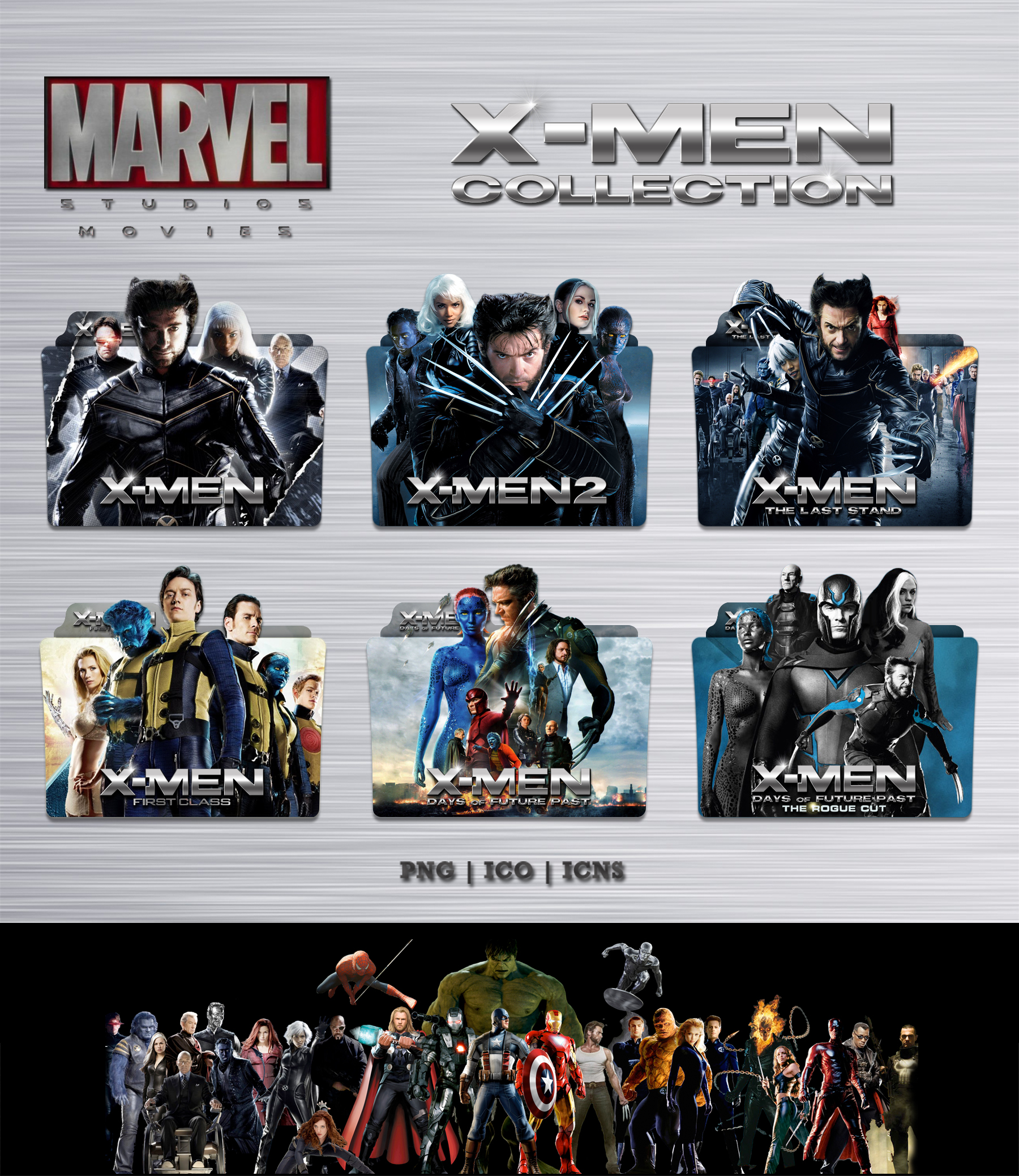 X-Men Movie Collection Folder Icon Pack by Bl4CKSL4YER on DeviantArt