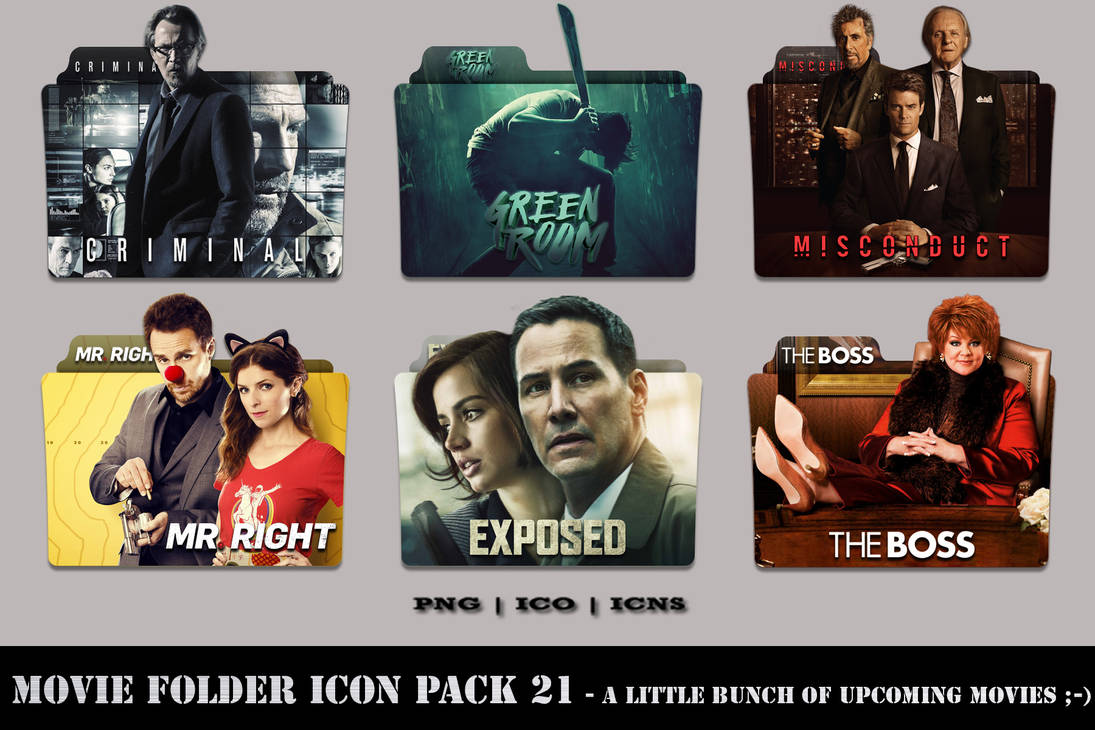 Movie Folder Icon Pack 21 (2016) by Bl4CKSL4YER on DeviantArt