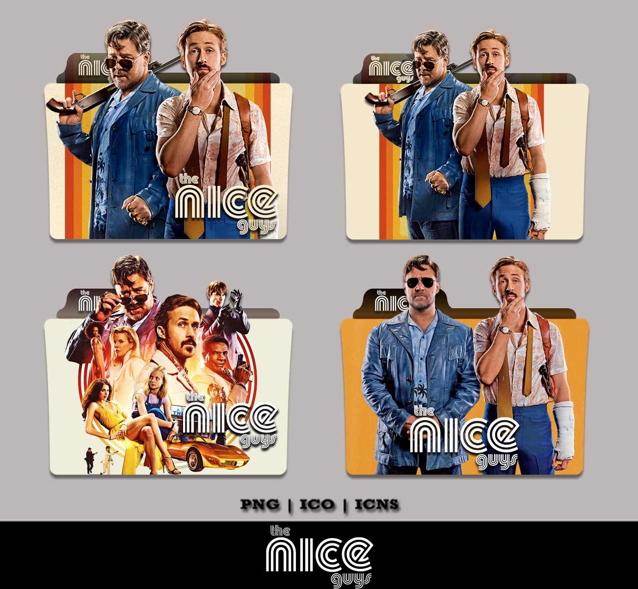 The Nice Guys (2016) Folder Icon Pack by Bl4CKSL4YER on DeviantArt