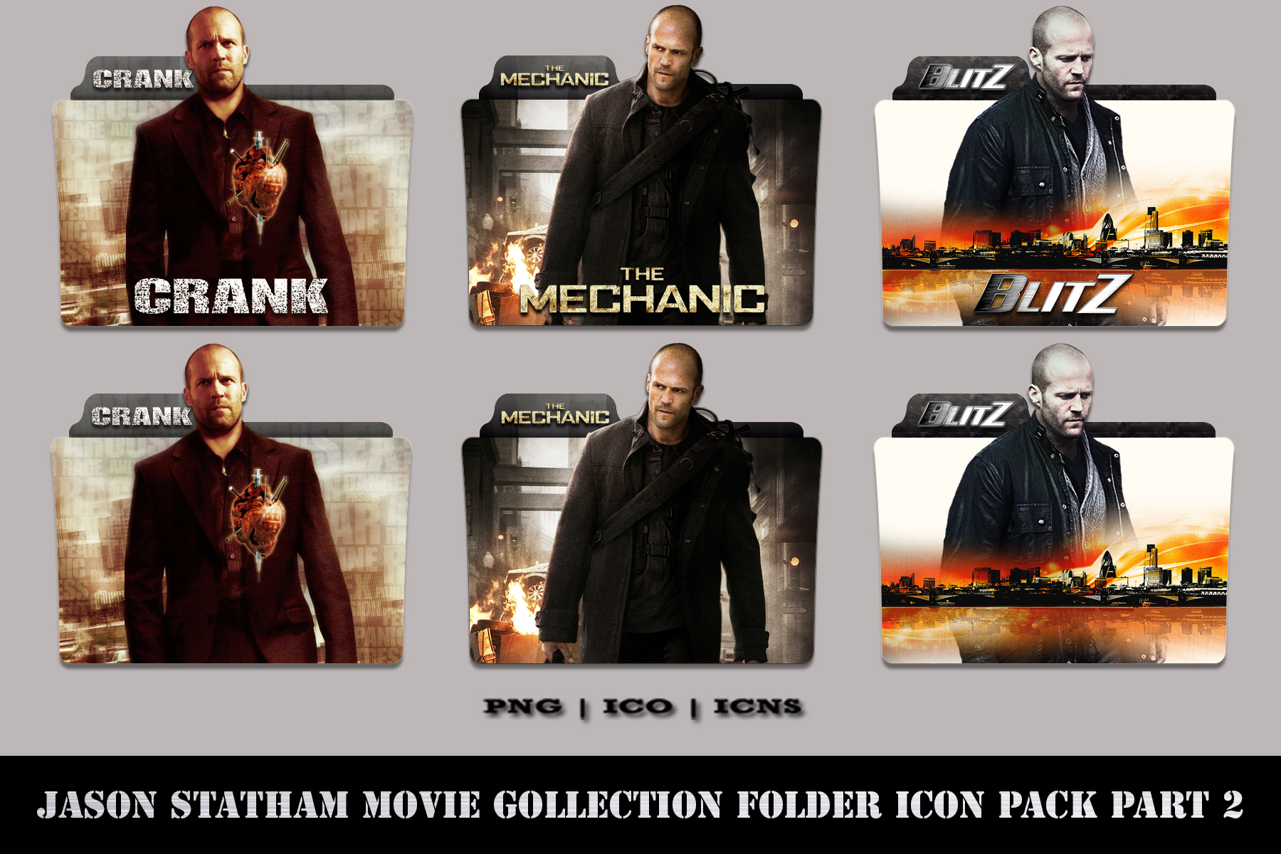 Jason Statham Movie Collection Folder Icon Pack #2 by Bl4CKSL4YER on ...