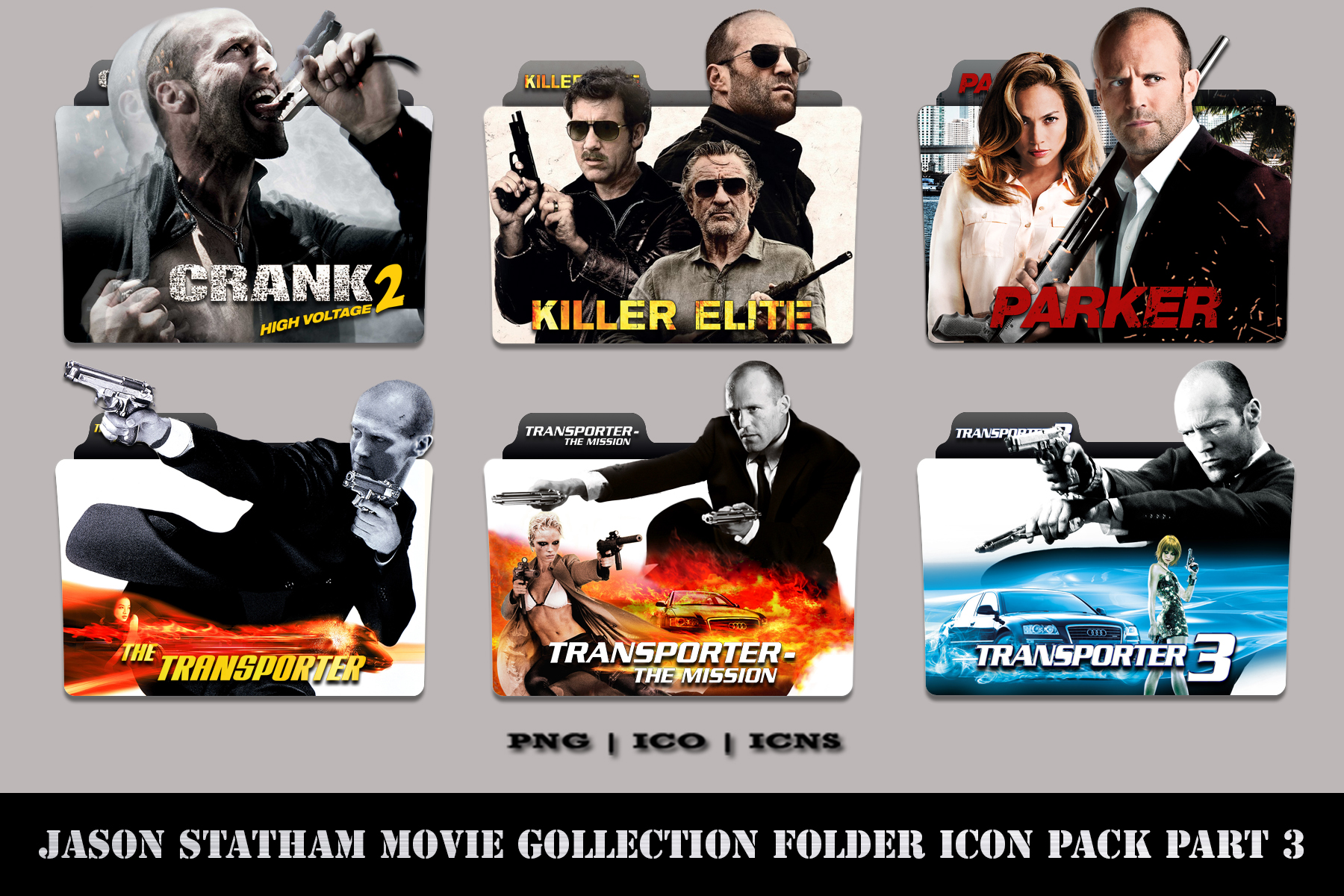 Jason Statham Movie Collection Folder Icon Pack #3 by Bl4CKSL4YER on ...
