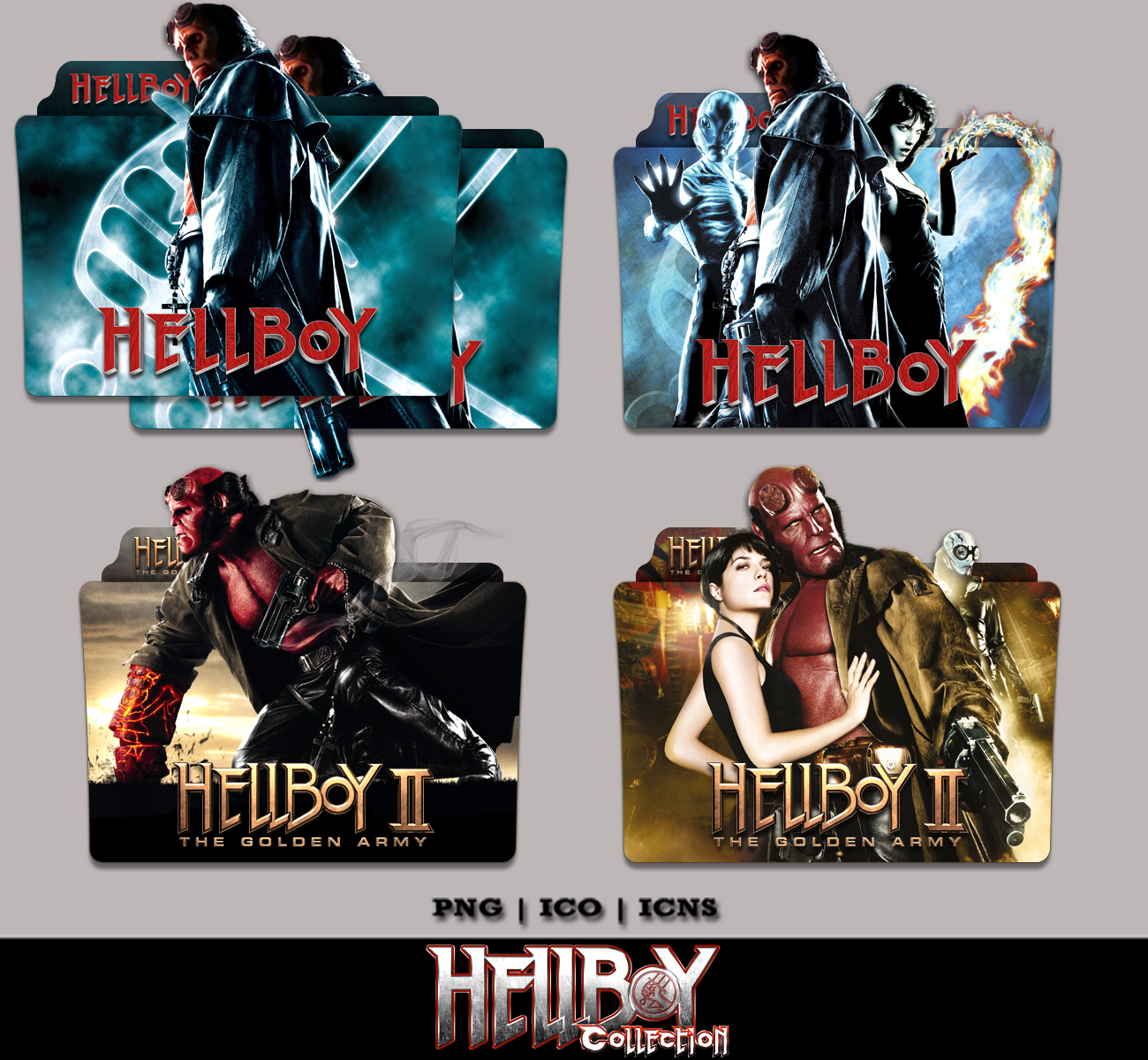 Hellboy 1 - 2 Collection Folder Icon Pack by Bl4CKSL4YER on DeviantArt