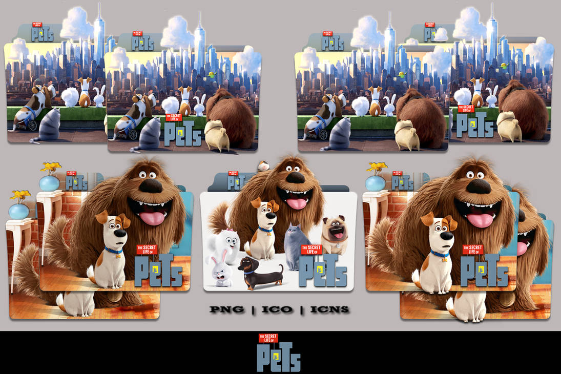 Pets (2016) Folder Icon Pack by Bl4CKSL4YER on DeviantArt