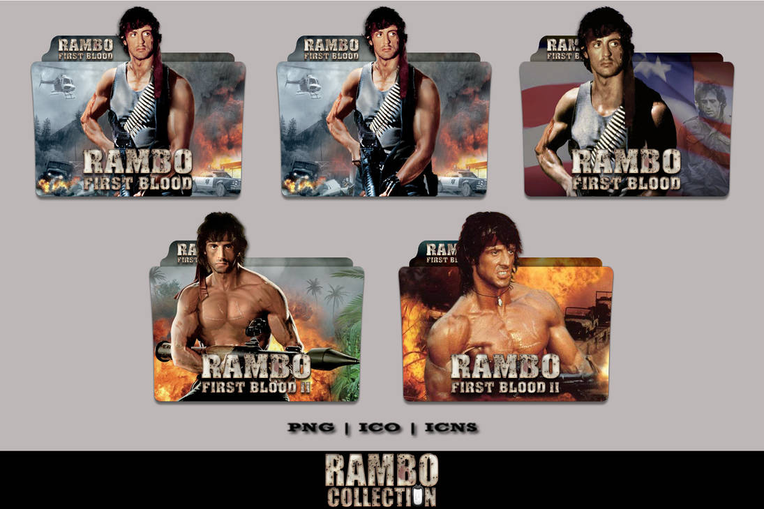 Rambo Collection Part 1 Folder Icon Pack by Bl4CKSL4YER on DeviantArt