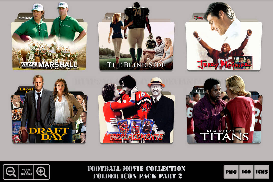 Football Movie Collection Folder Icon Pack 2 by Bl4CKSL4YER on DeviantArt