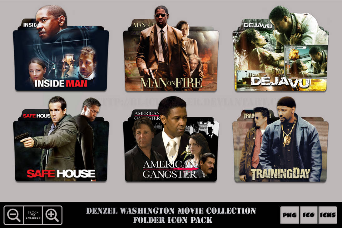 Denzel Wahington Movie Collection Folder Icon Pack by Bl4CKSL4YER on DeviantArt