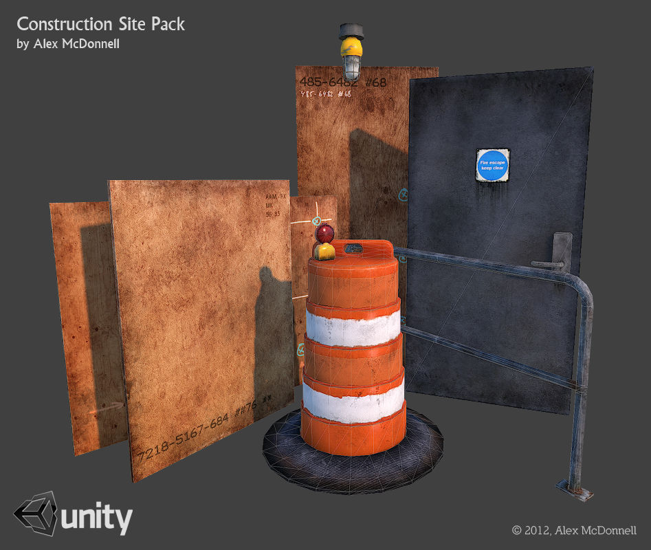 Construction Site - 3D Model Pack by DRSpaceman on DeviantArt