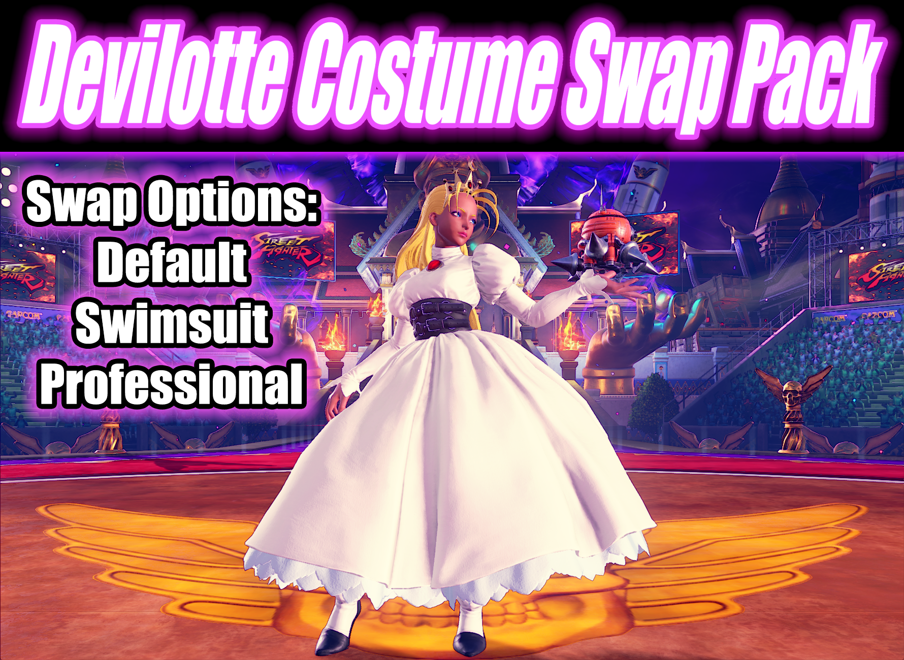 SFVAE Menat - Devilotte Costume Swap Pack by Tanooki128 on DeviantArt