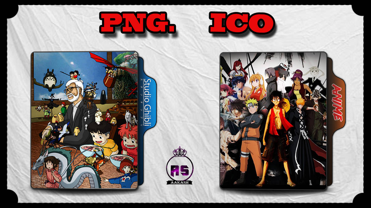 Anime Movies And Series Folder Icon vol.1 - By AS by ASaakash on DeviantArt