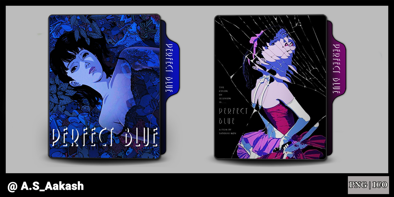 PERFECT BLUE folder icon / png pack By A.S-Aakash by ASaakash on DeviantArt