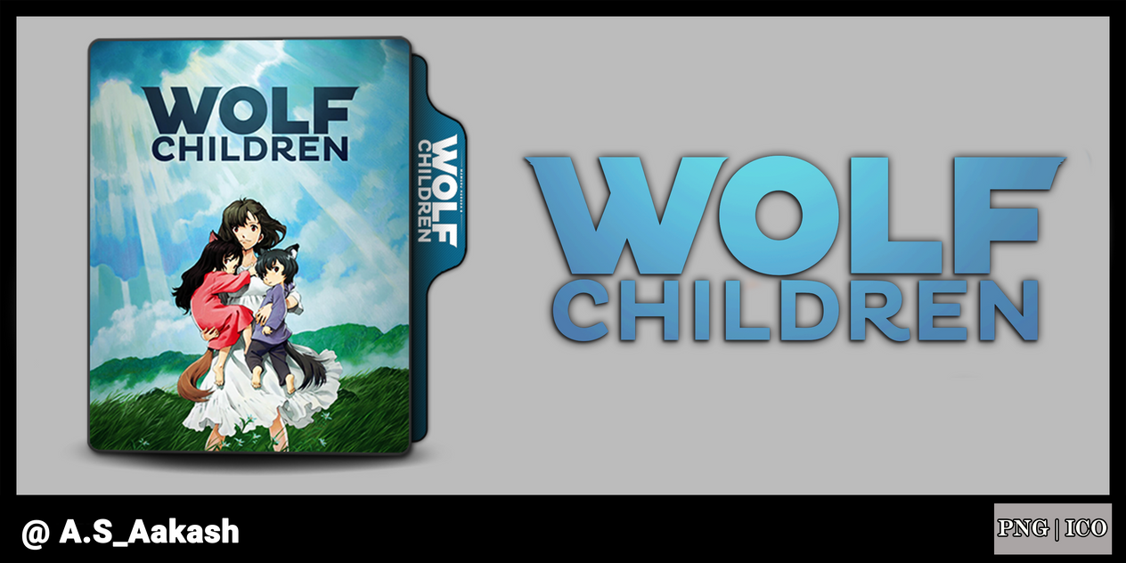 Wolf Children Folder Icon and Png By A.s-Aakash by ASaakash on DeviantArt