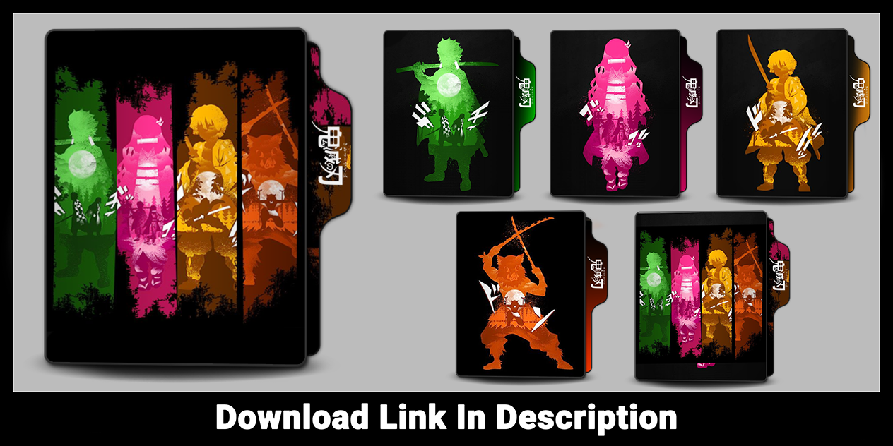 Demon Slayer All Season Folder Icon and Png By AS by ASaakash on DeviantArt