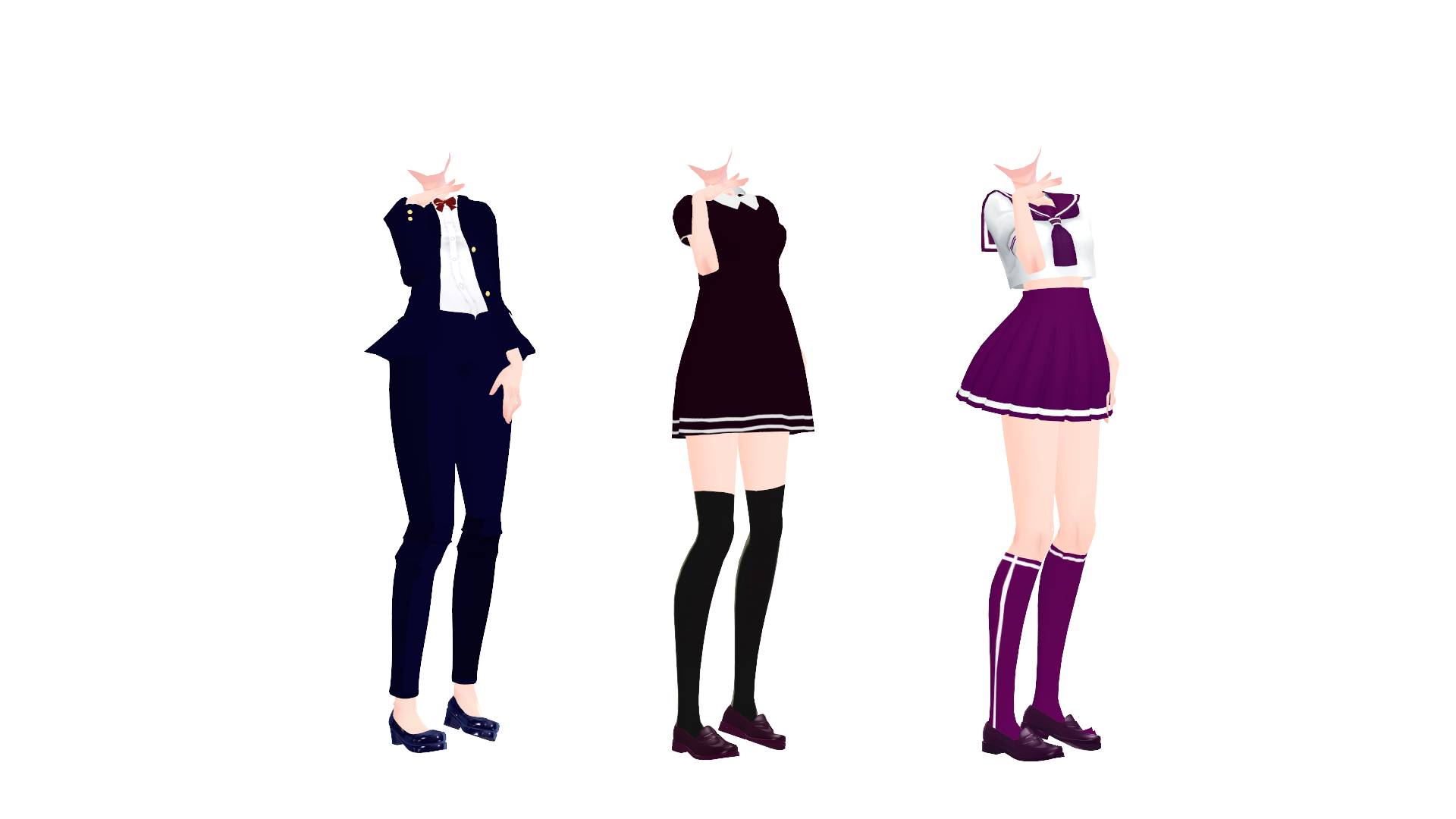 [MMD] School Outfit by Xx-HappySocks-xX on DeviantArt