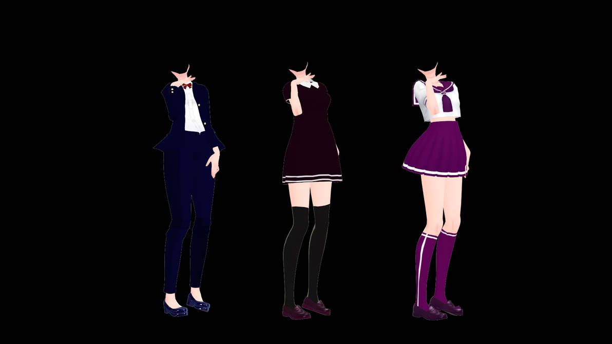 [MMD] School Outfit by Xx-HappySocks-xX on DeviantArt