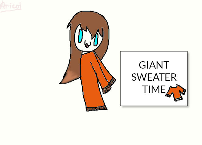 giant sweater time by arieol on DeviantArt